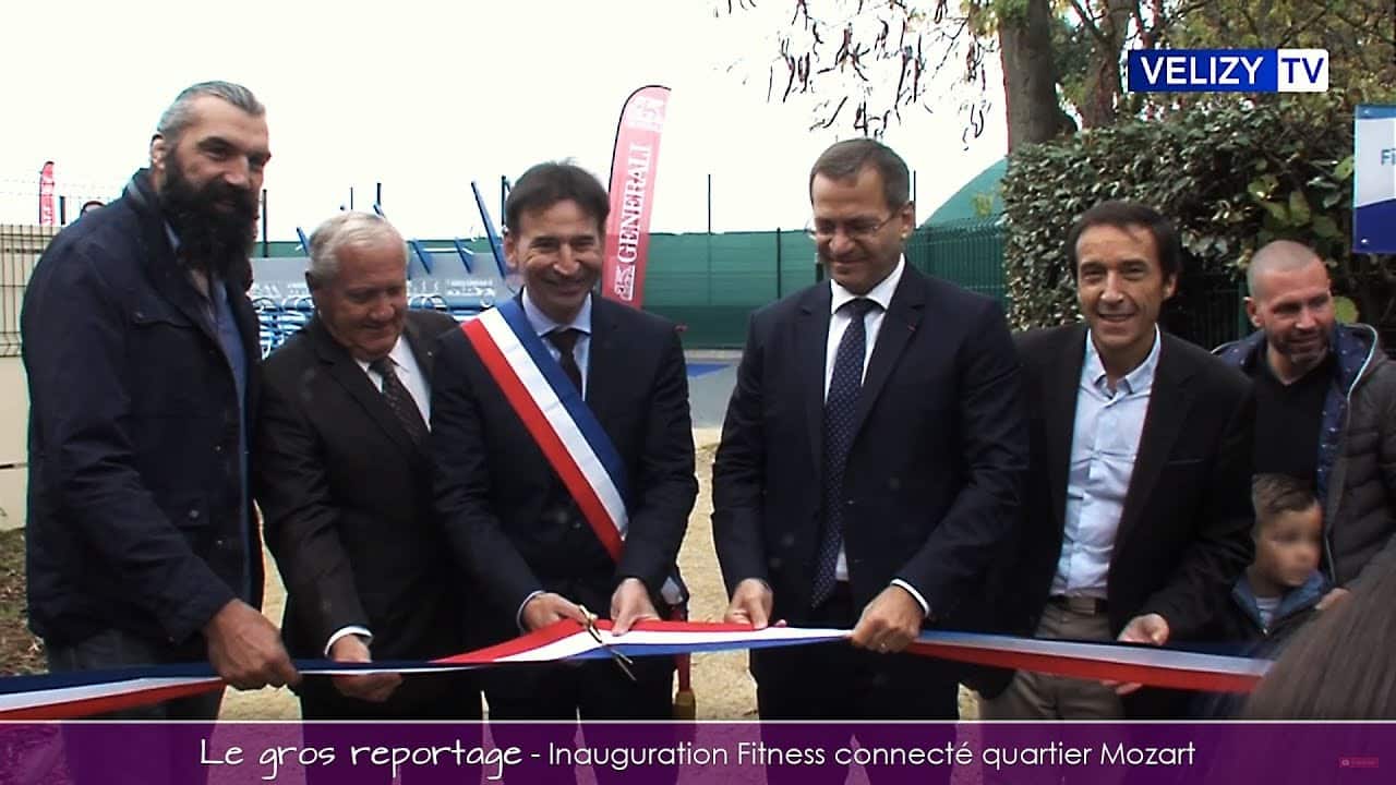 Inauguration à Vélizy du Fitness connecté de Sébastien Chabal - Vélizy TV